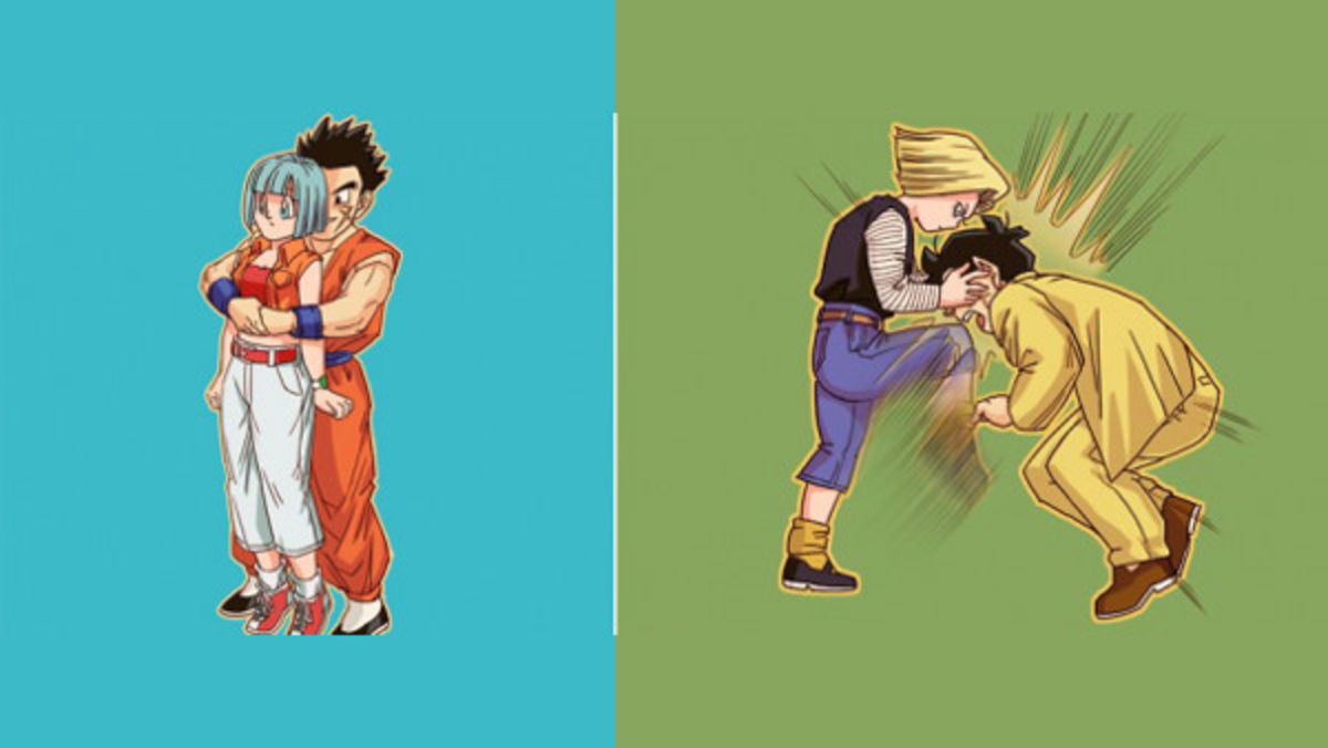Los personajes de Dragon Ball Z son utilizados para mostrar posiciones ...