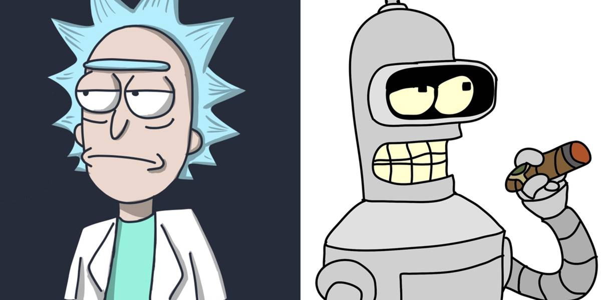 Rick & Morty x Futurama: Rick y Bender comparten su gusto por la ...