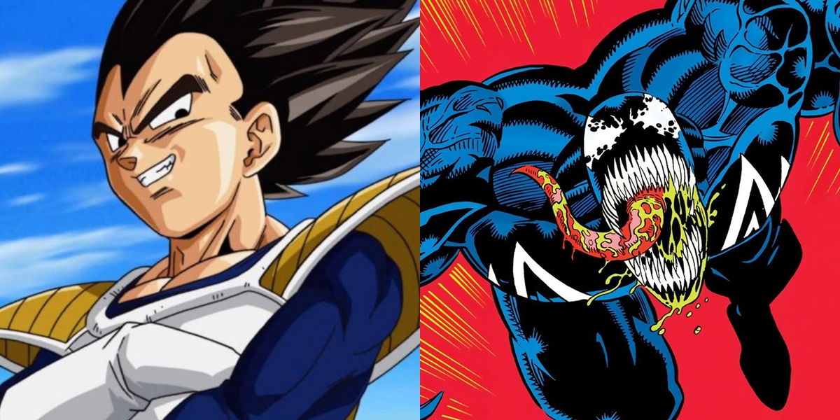 Dragon Ball x Marvel: así se vería Vegeta si fuera Venom