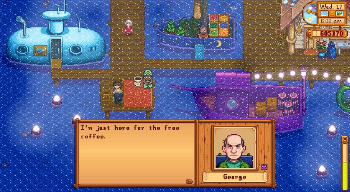 Todo lo que debes saber de George en Stardew Valley
