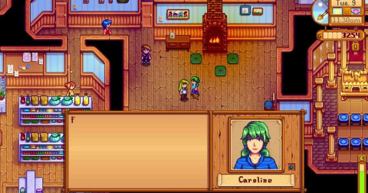 Quién es Caroline en Stardew Valley