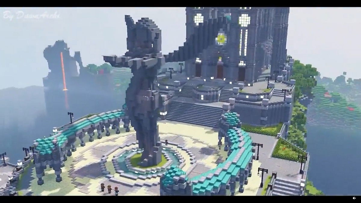 Construye el mundo de Genshin Impact en Minecraft con todo lujo de detalles
