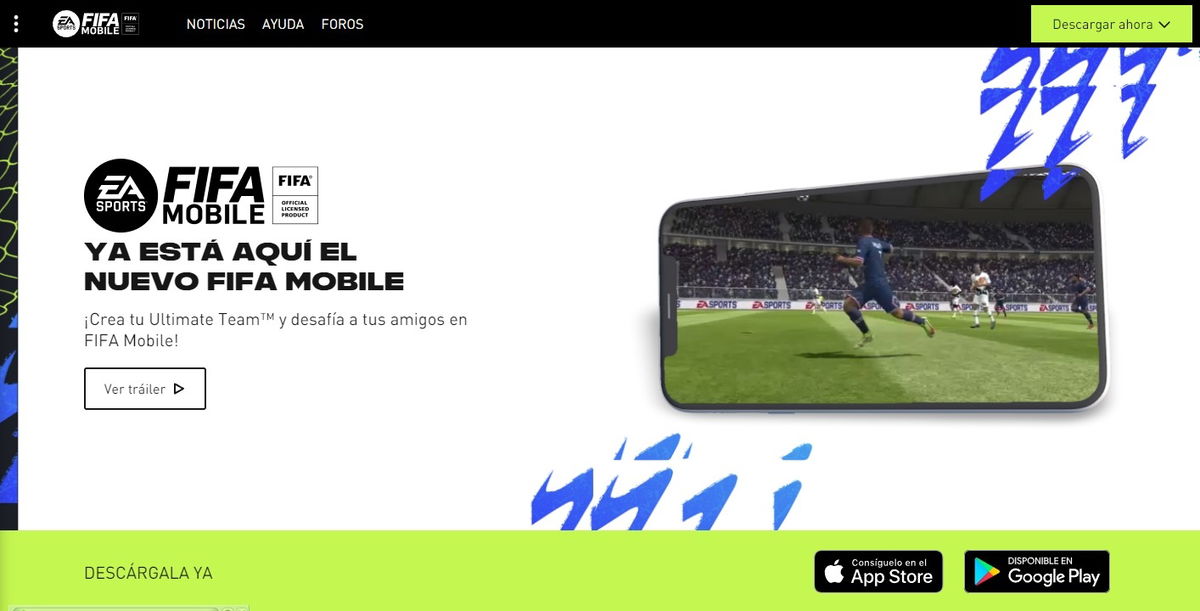 Para qué plataformas esta disponible FIFA Mobile
