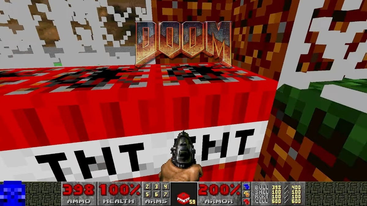 Convierten DOOM en Minecraft con un mod de lo más original
