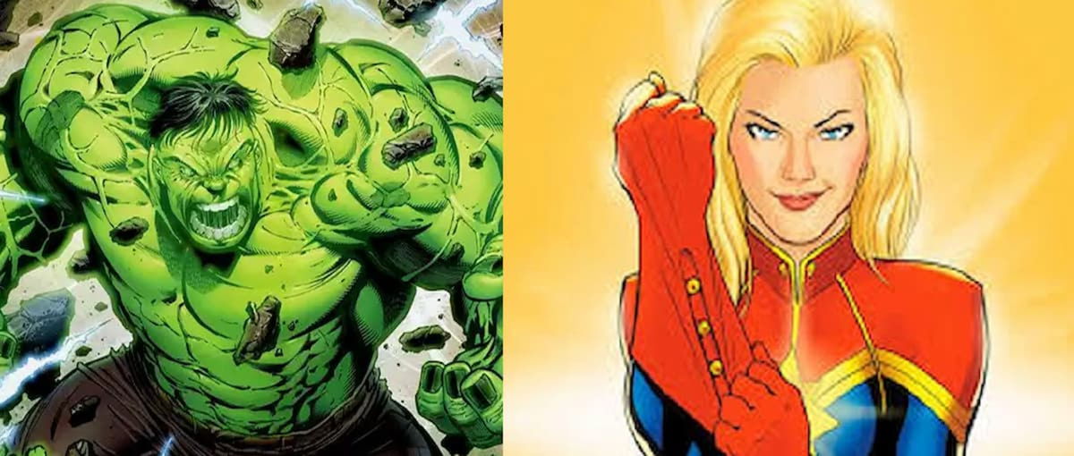 Marvel enfrenta a Hulk con Capitana Marvel para saber quién es el ...