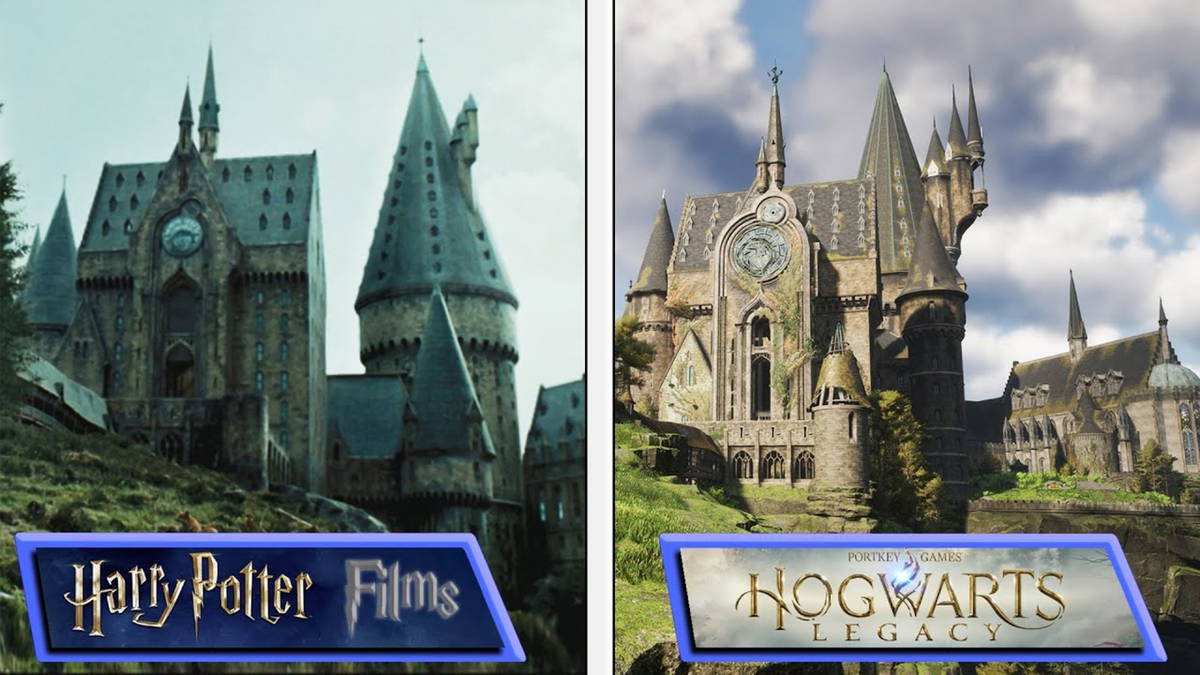 This is the spectacular comparison of the Hogwarts Legacy scenarios ...