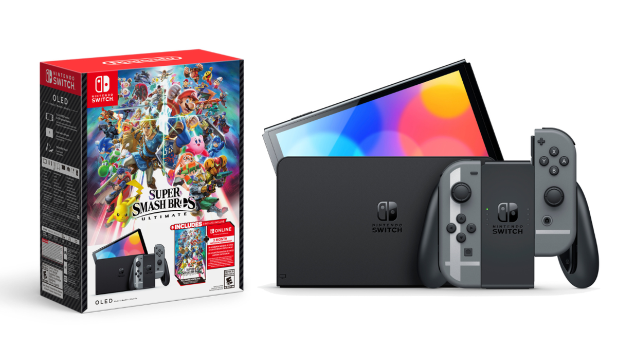 Nintendo Switch OLED presenta su edición especial de Super Smash Bros. Ultimate