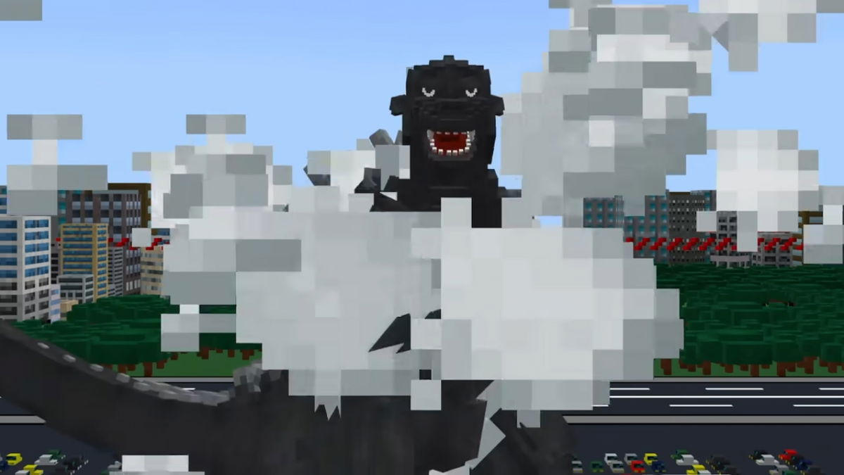 Minecraft al fin añade a Godzilla mediante un DLC