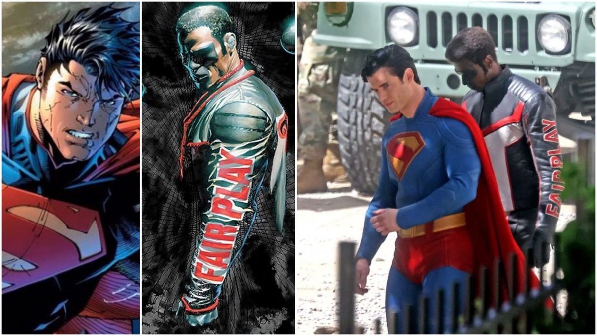 Se filtran imágenes del traje de Superman y Mr. Terrorific para la nueva película de DC