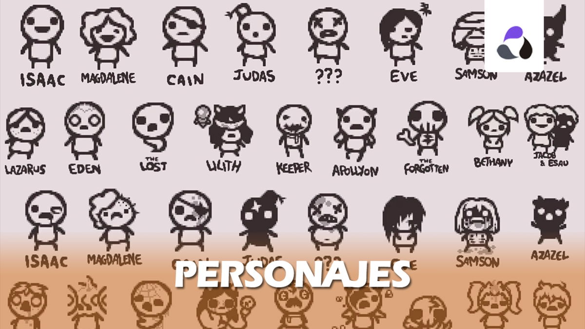 Todos los personajes de The Binding of Isaac, sus stats y objetos iniciales