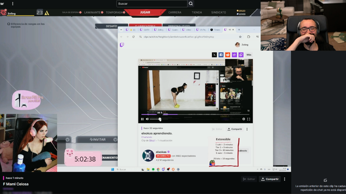 ElXokas al ver la reacción de Zeling a su comentario sobre la cantante ...